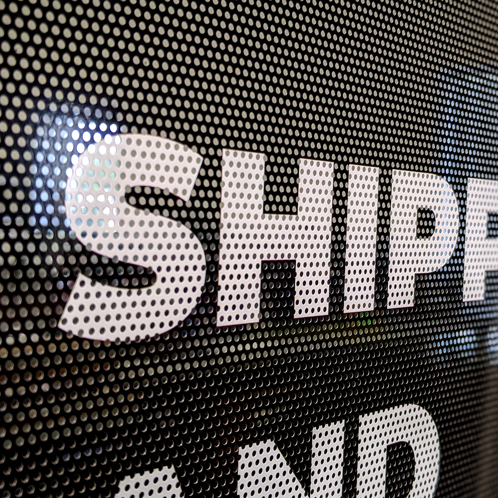 Perforated Window Graphic - csg printing