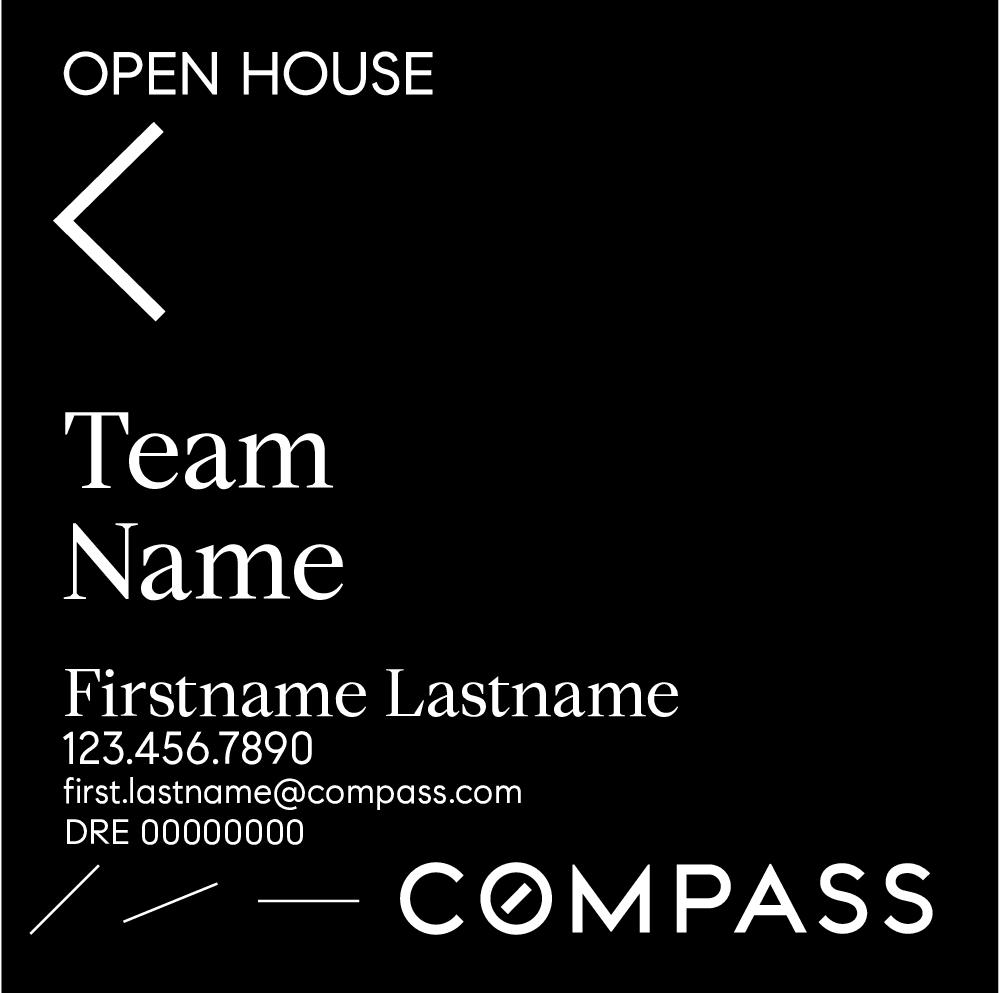 Browse Design - Compass 24x24 Single Agent Open house Replacement Panel ...