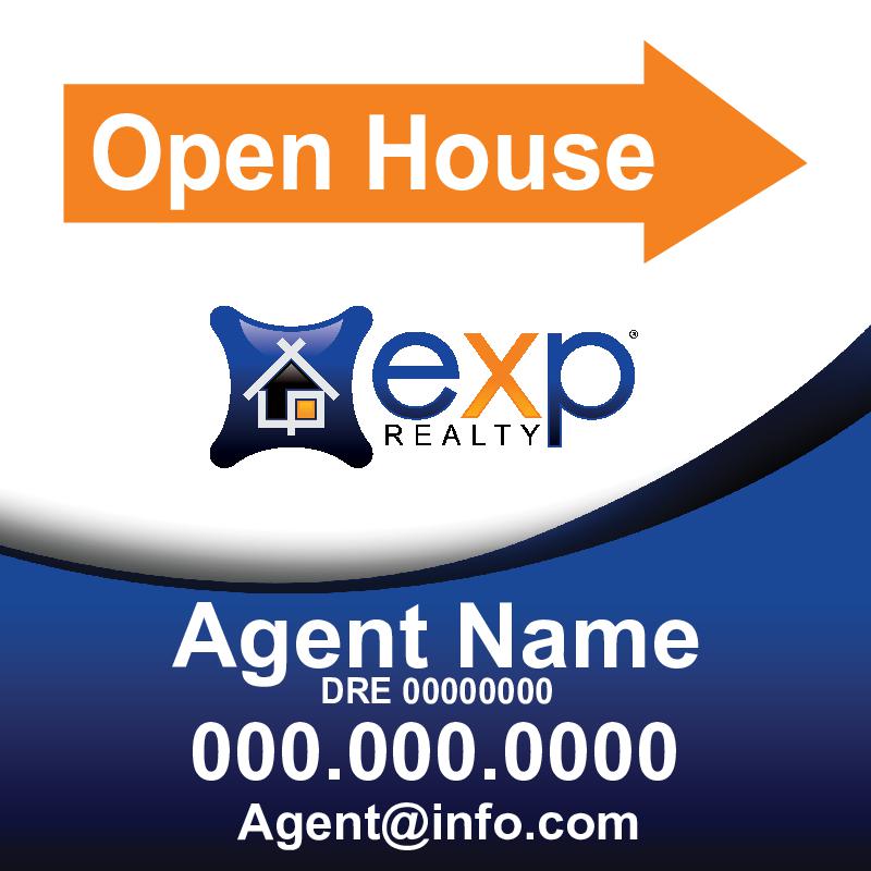 Explore Custom Exp 20x20 Open House sign witn Plasticade Frame ...