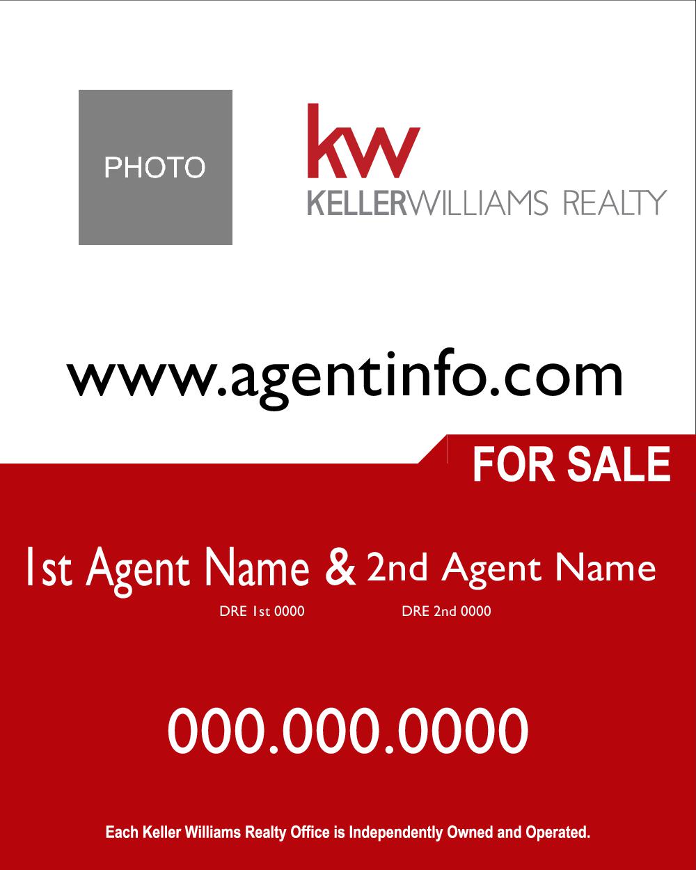 Explore Custom Keller Williams 24x30 Agent Panel Templates ...