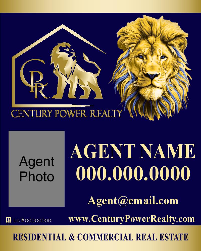 Browse Design - Century Power Realty 24x30 Agent Panel - Fastpost