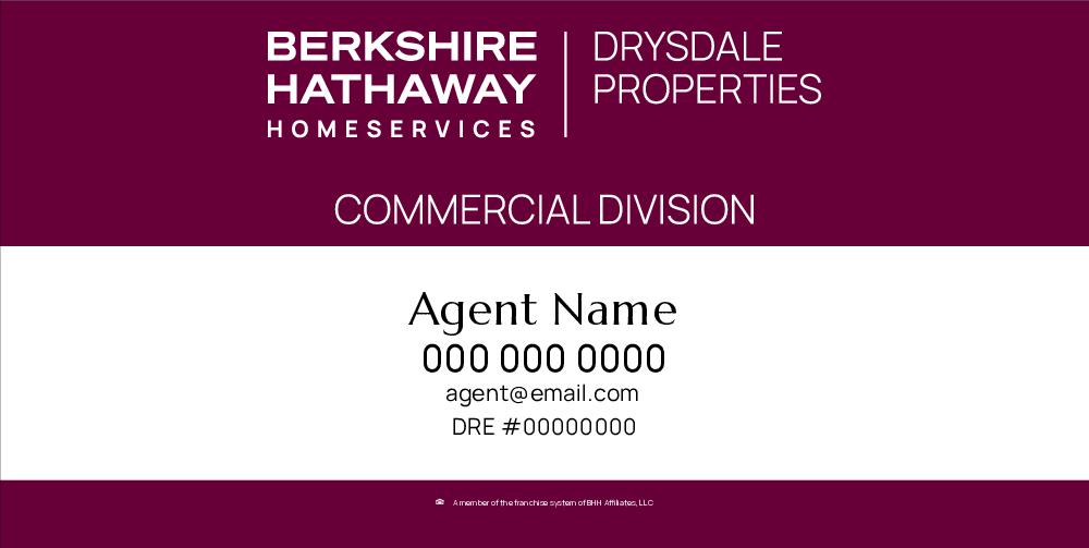 Browse Design - Berkshire Hathaway 4x8 Commercial Sign - Fastpost