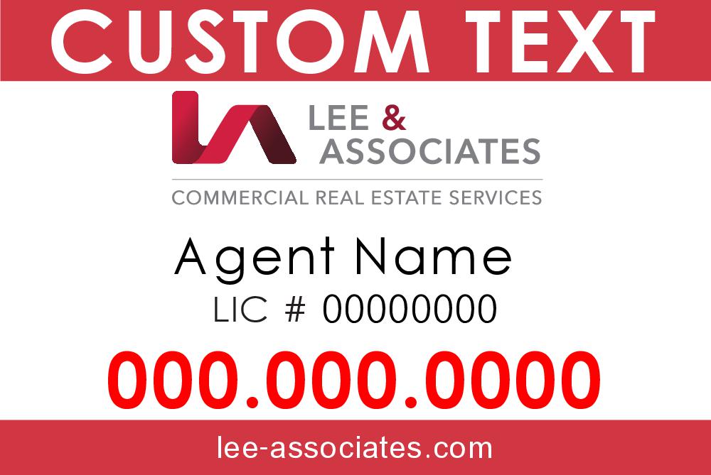 Browse Design - Lee & Associates 4x6 Commercial Sign - Fastpost