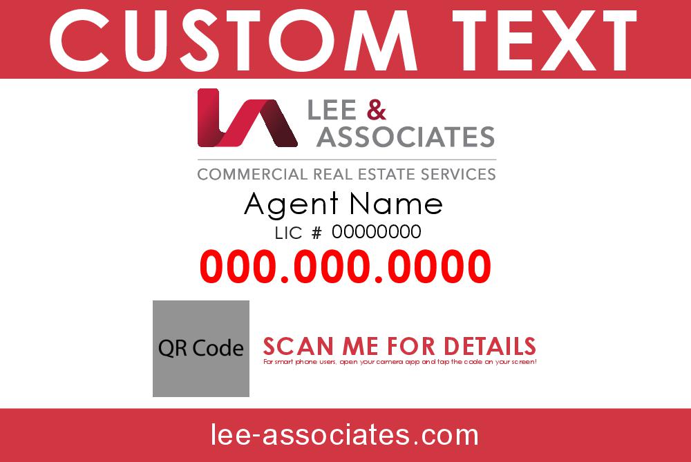 Explore Custom Lee & Associates 4x6 Commercial Sign Templates ...