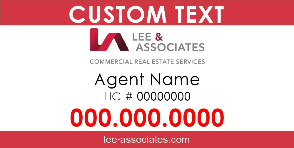 Explore Custom Lee & Associates 4x8 Commercial Sign Templates ...