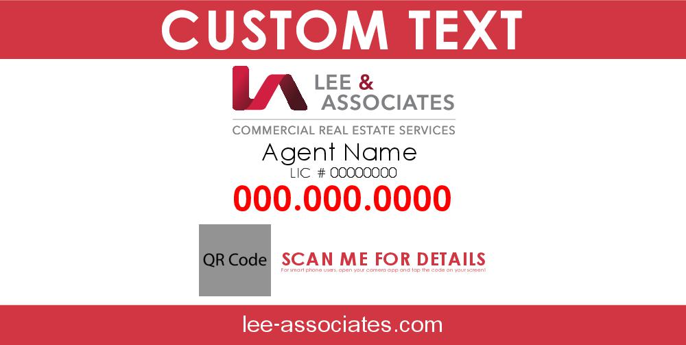 Explore Custom Lee & Associates 4x8 Commercial Sign Templates ...