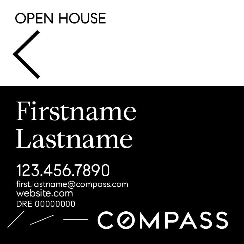 Explore Custom Compass 24x24 Single Agent Open house Replacement Panel ...
