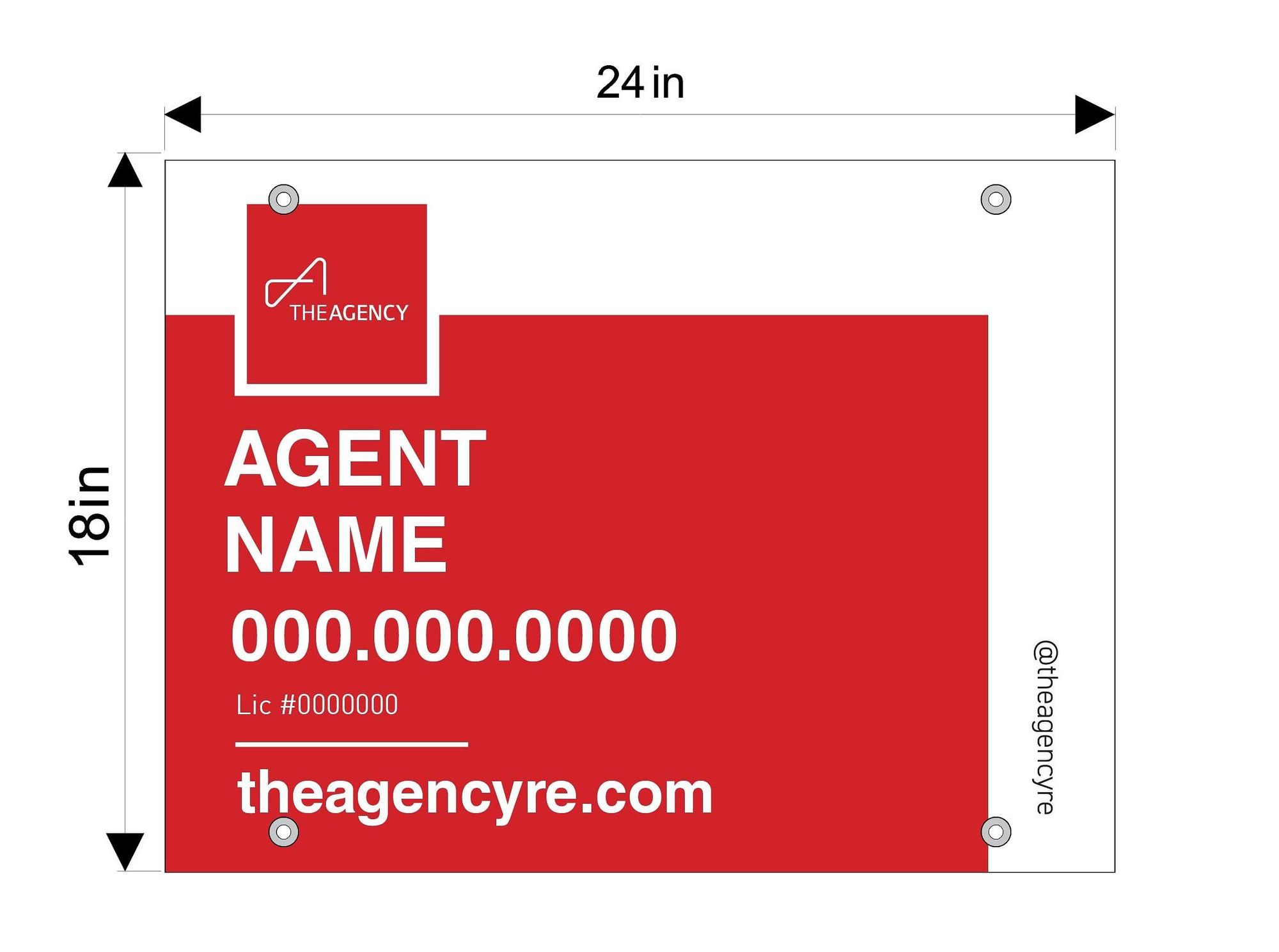 The Agency 18x24 Agent Panel - Fastpost