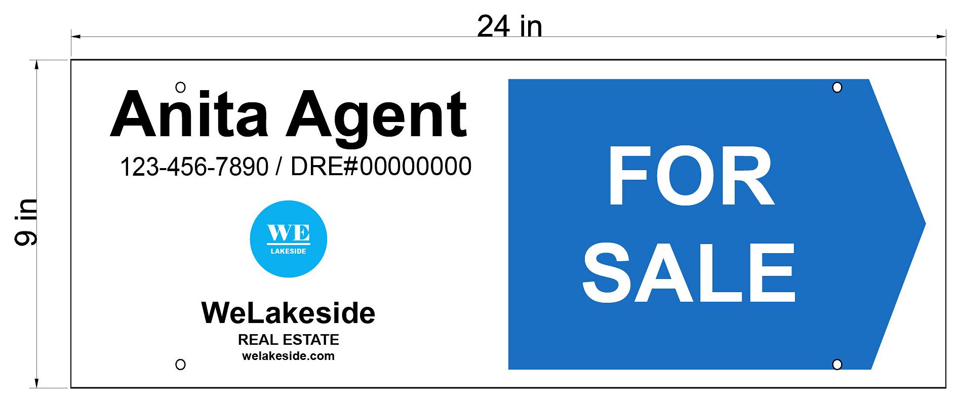 WeLakeside 9x24 Name Rider - Fastpost