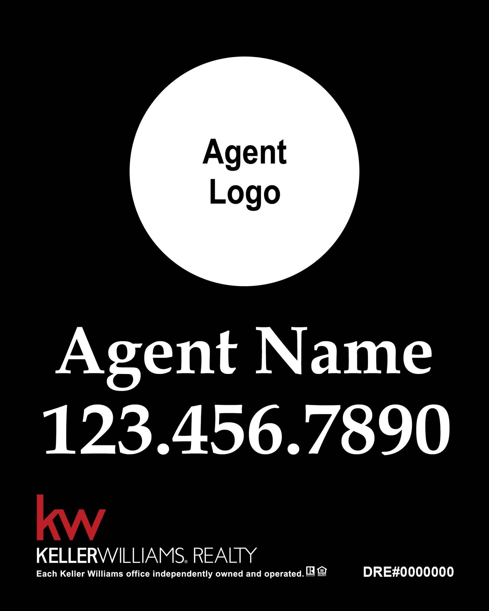 Keller Williams 24x30 Agent Panel - Fastpost
