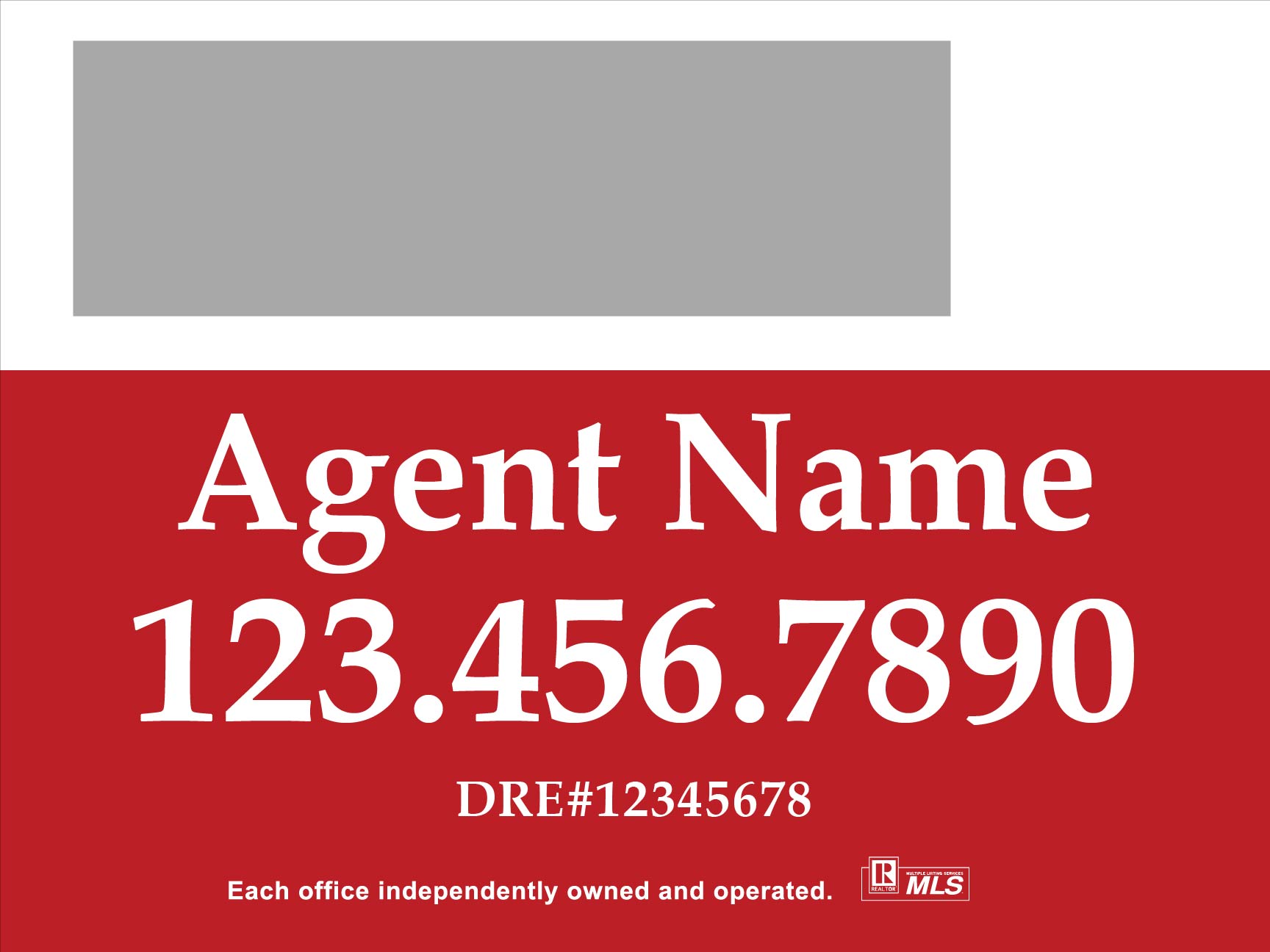 Keller Williams 18x24 Agent Panel - Fastpost