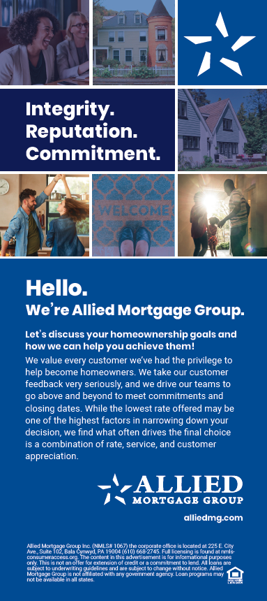 Hello We Are Allied Rack Card - Blue Dog Printing & Design