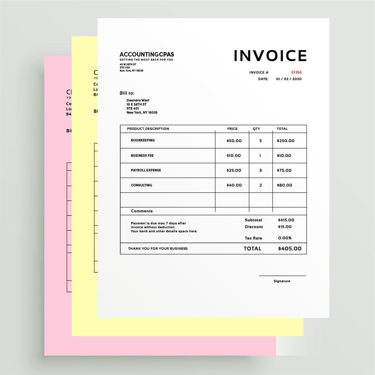 NCR Forms - MetroPrint Ink