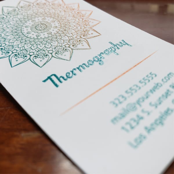 Raised Ink Business Cards - MetroPrint Ink