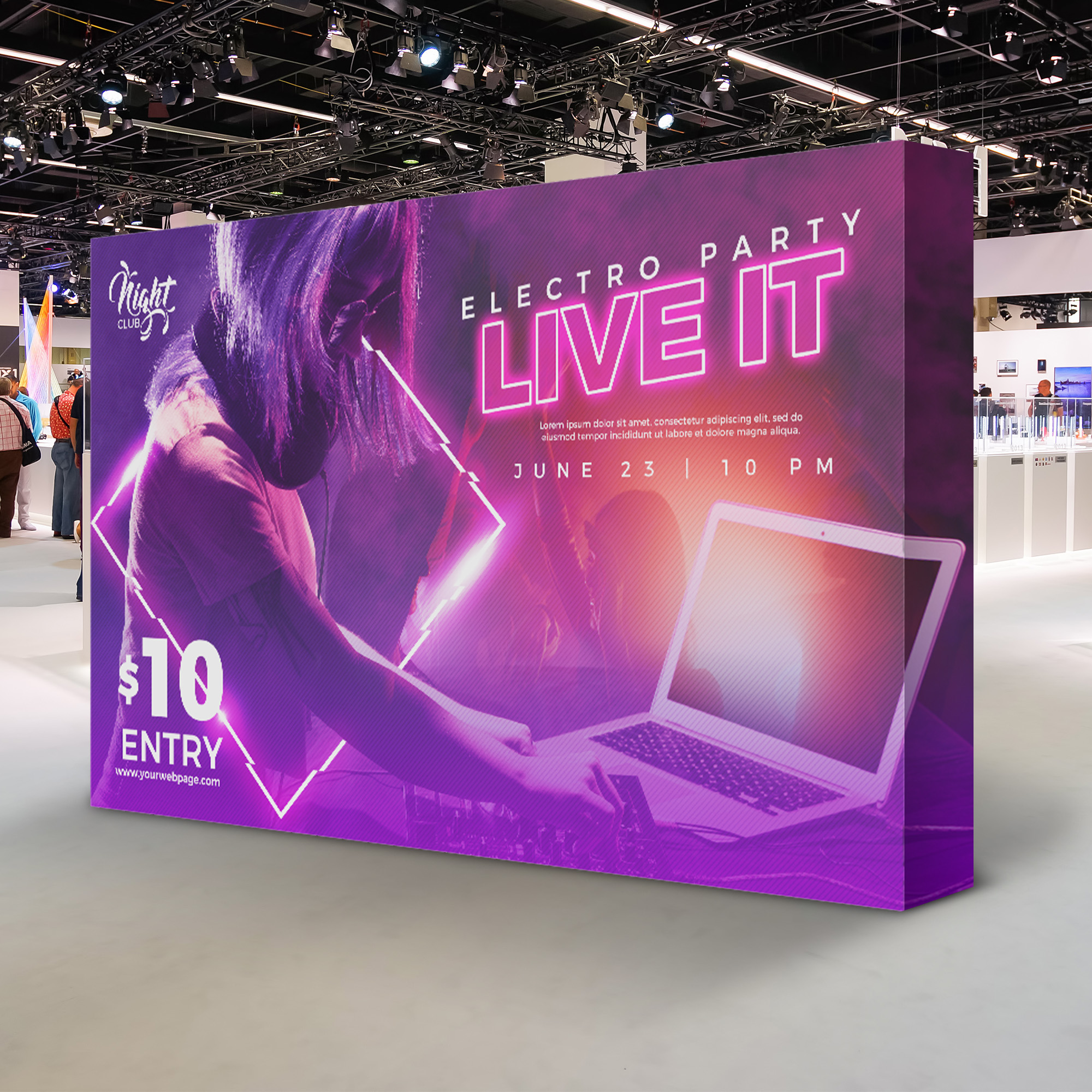 Fabric Pop Up Display - OEC Graphics