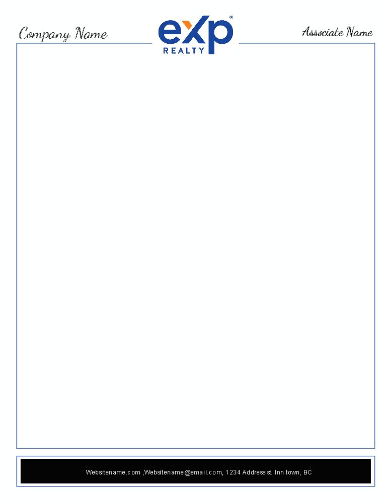 Free EXP Realty Letterhead Design