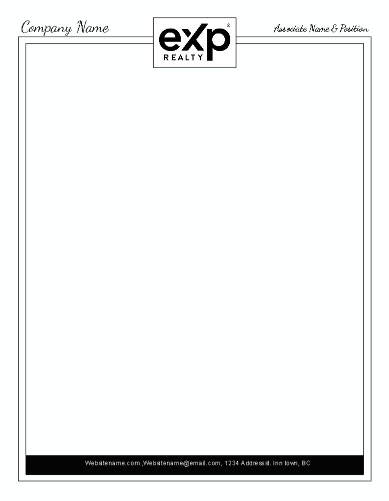 Free EXP Realty Letterhead Design