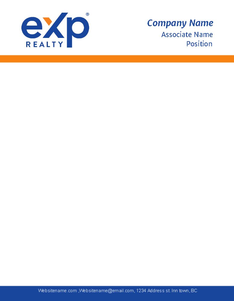 Free EXP Realty Letterhead Design