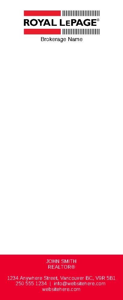 Free Royal LePage notepads Design