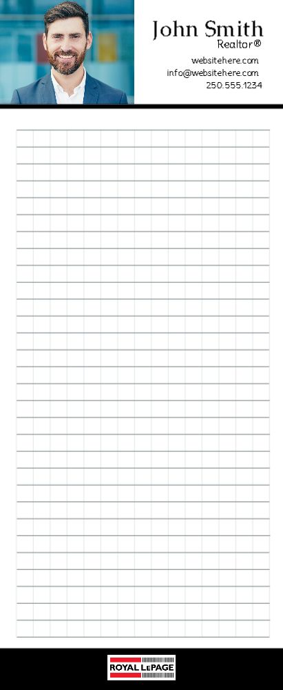 Free Royal LePage notepads Design