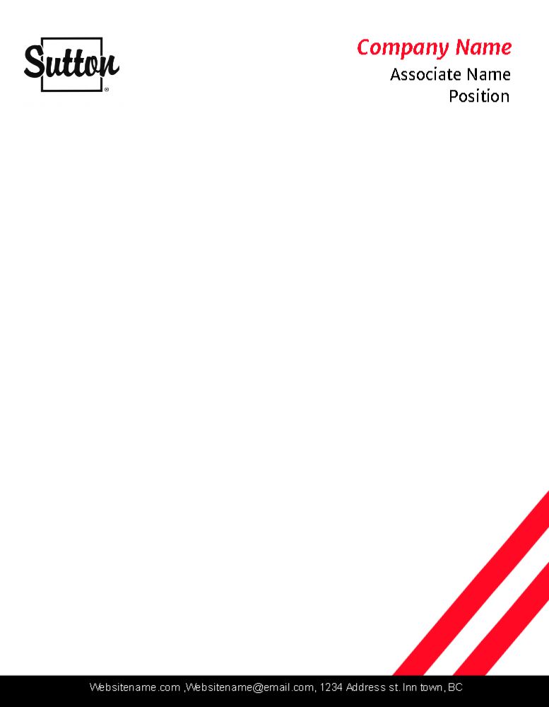 Free Sutton Letterhead Design
