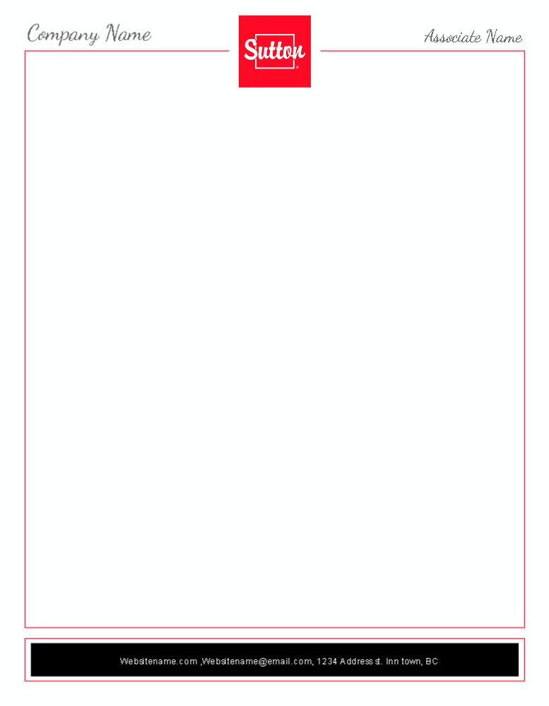 Free Sutton Letterhead Design