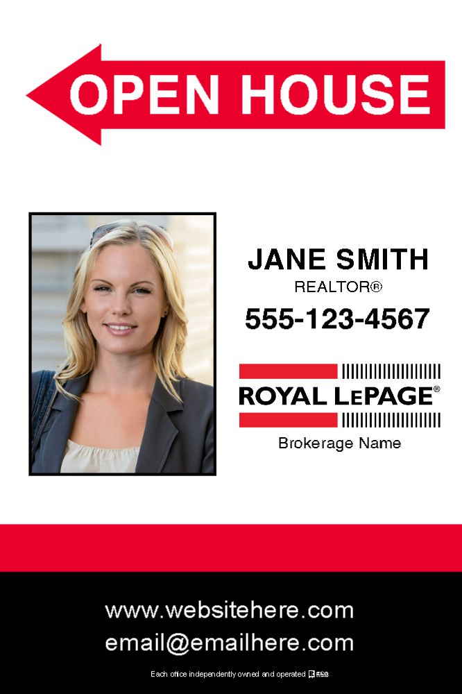 Explore Custom Royal LePage A-frame Sign Templates & Personalize Instantly