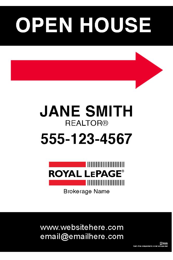 Explore Custom Royal LePage A-frame Sign Templates & Personalize Instantly