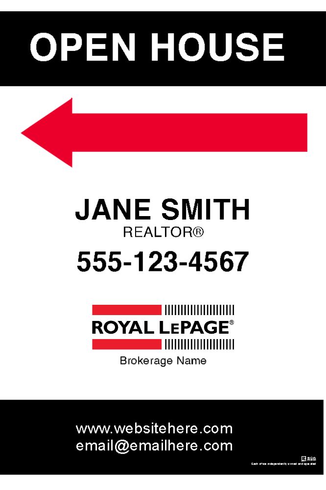 Explore Custom Royal LePage A-frame Sign Templates & Personalize Instantly