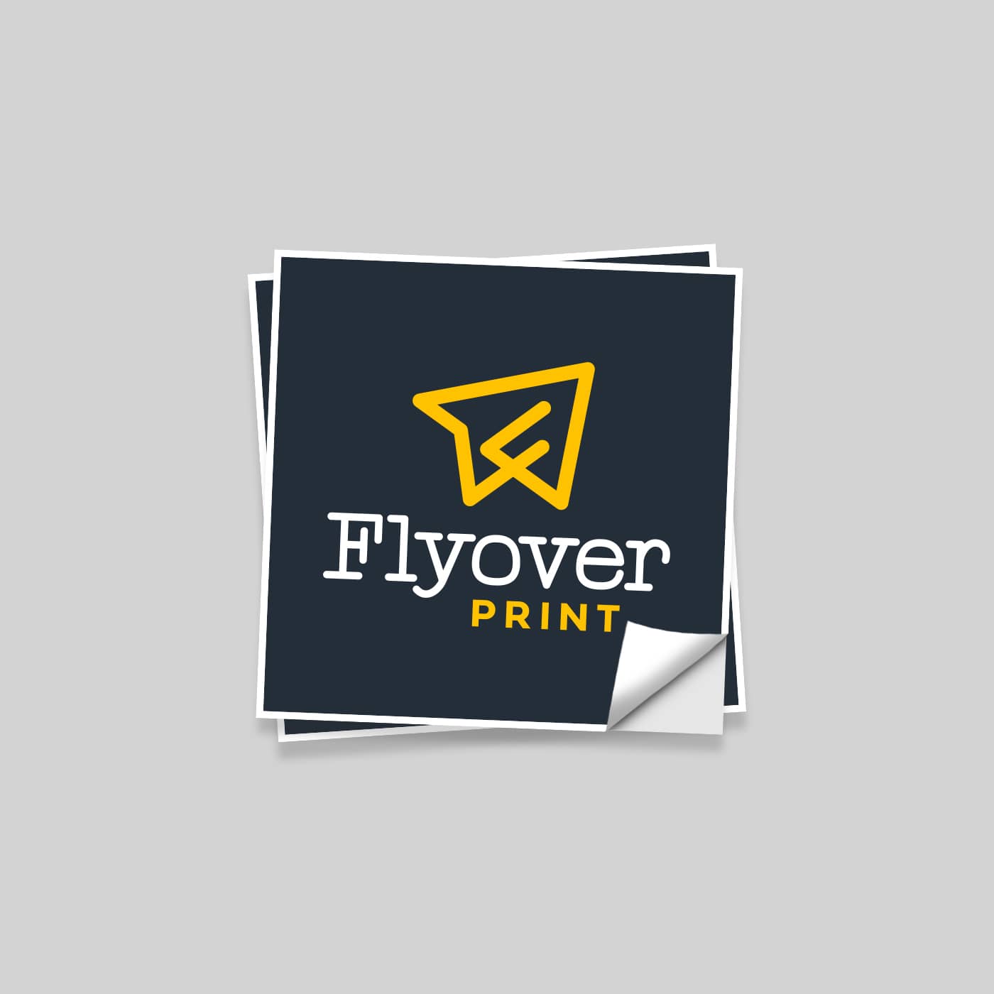 Square Vinyl Stickers - Fast Turnaround, Next Day | Flyover Print